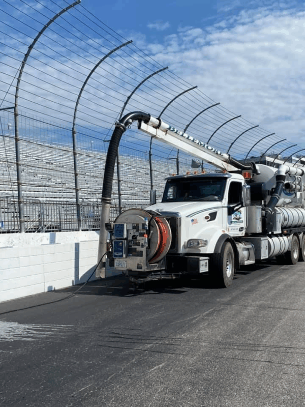 Loudon Race Track - Vacuuming the Track - Bellemore Septic, Sewer, and ...